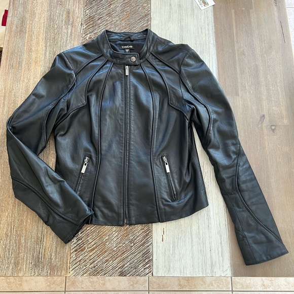 bebe | Jackets & Coats | Bebe Leather Jacket | Poshmark
